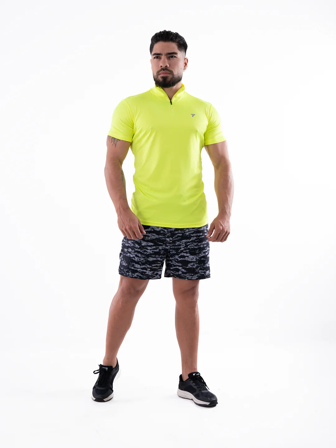 CAMISETA ROLLING MANGA CORTA HOMBRE - AMARILLO NEON
